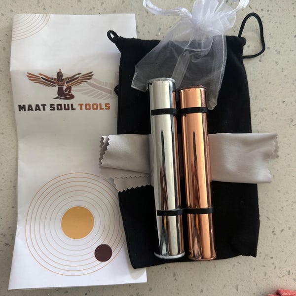 Egyptian Tuning Calibration Healing Rods of Maat - Copper & Zinc - Netu ...