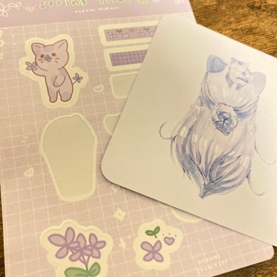 Yellow Aesthetic Illuminating Sun Kawaii Cute Cats Weather Sticker ...