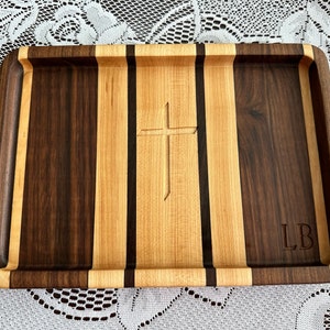 Personalized Wooden Catchall Tray, EDC Desk Organizer, Custom Valet ...