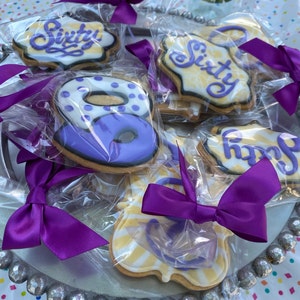 Custom Number Assortment Cookies Set of 6 Crunchy Shortbread | Etsy