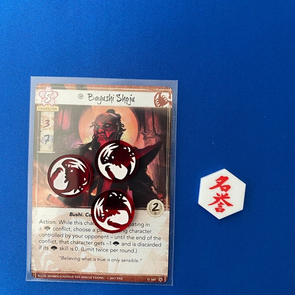 L5R - Legend of the Five Rings - Acrylic Scorpion Clan Fate Tokens - Etsy