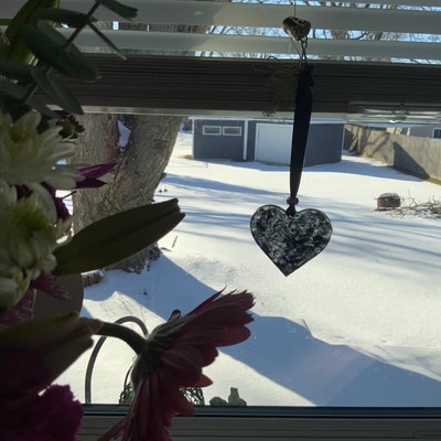 White With Red Detail Perfectly Imperfect Heart Ornament Valentine - Etsy