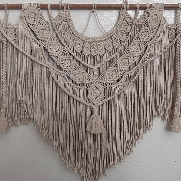 Large Macrame Wall Hanging Pattern PDF, Detailed Step by Step Photos ...
