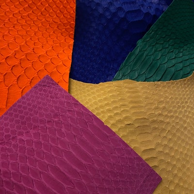 Dark Green Print ITALIAN Genuine SNAKE AYERS non Cites - Etsy