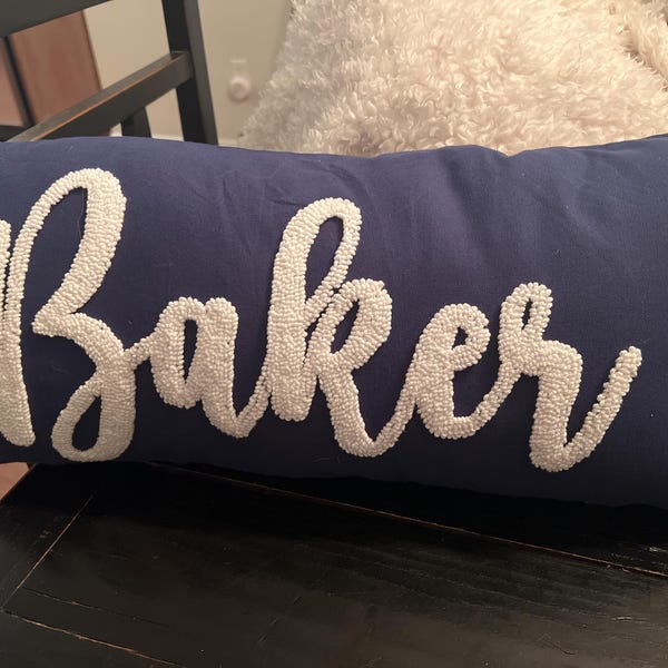 Custom Embroidered Pillow Personalized Gift, Home Decor, Anniversary ...