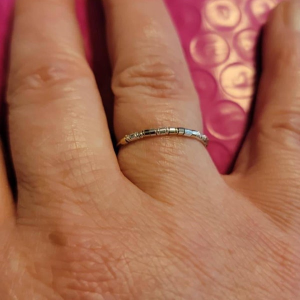 CUSTOM Morse Code Ring, Personalized Morse Code Ring, Any Word, Date ...