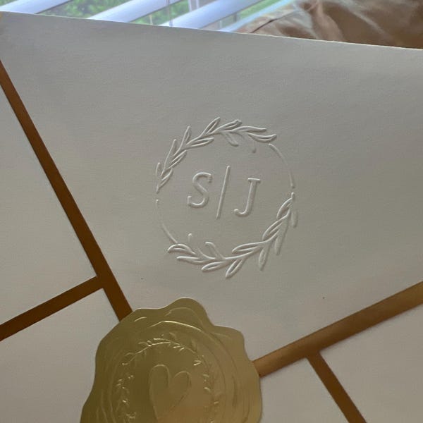 Monogram Embosser | 48 Designs | Custom Your Wedding Embosser | Napkin ...