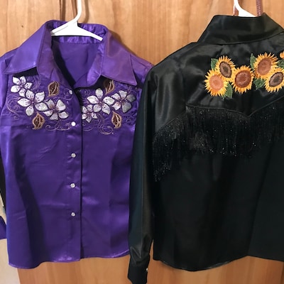 Rodeo Queen Satin Shirts - Etsy