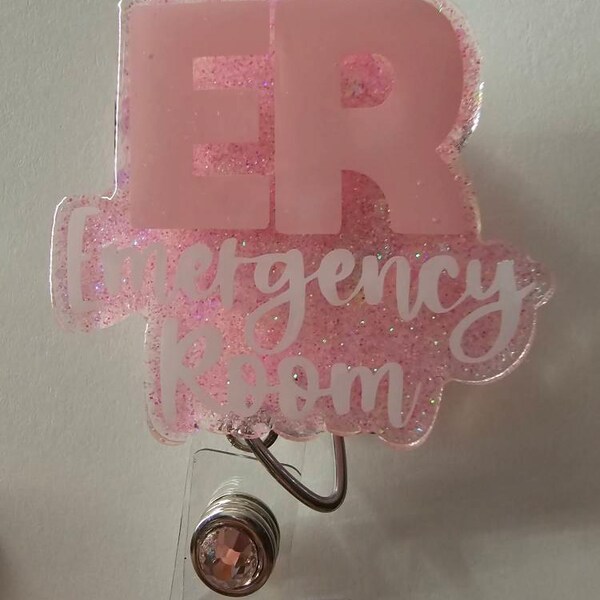 Emergency Room Badge Reel • ER Medic Nurse Emergencies Medical ...