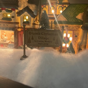 Custom Christmas Village Welcome Sign, Welcome to Our Village Sign ...