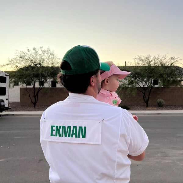 Golf Caddie Bib for Dogs With Name Badge on Back of Caddy Bibs White ...