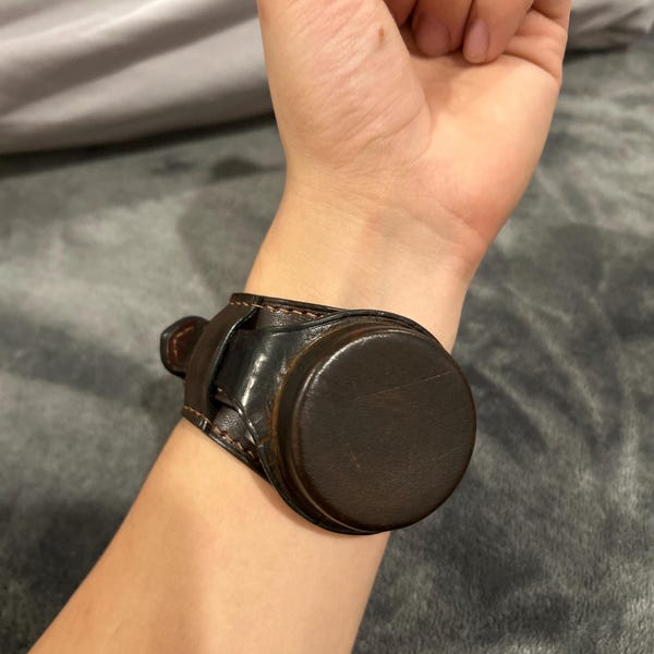 Leather Full Cover Bund Strap, Bund Watch Band 16mm 18mm 20mm 22mm 24mm ...