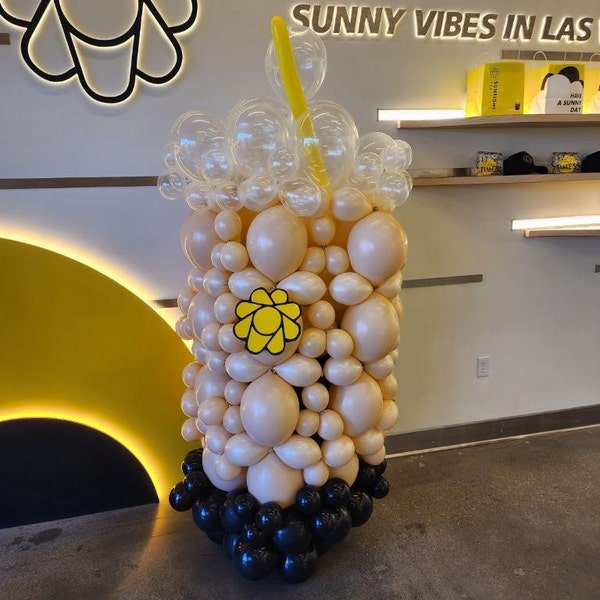 Boba Tea Balloon Column Tutorial and Plans | Digital Balloon Recipe ...