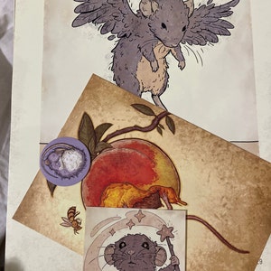 Rowdy Rats Whimsical Art Print - Etsy