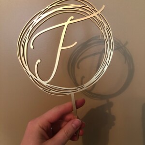 Gold Cake Topper for Wedding Cake Topper Personalized Cake Topper ...