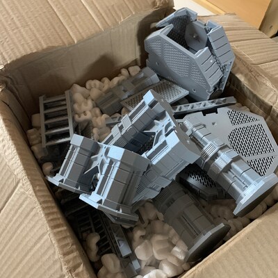Large Modular Sci-fi Platforms Set B Scenery Terrain Set for War Games ...