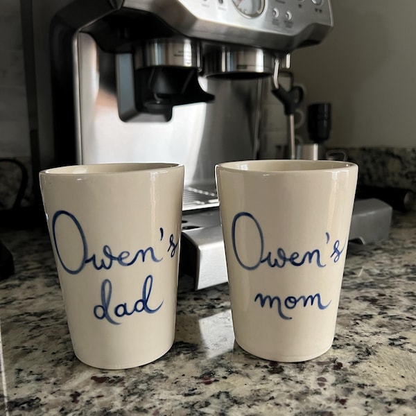Personalized Calligraphy Ceramic Cup - Etsy