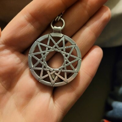 Black Metal Trident Pendant Lucifer Thelema Necklace Satanic - Etsy