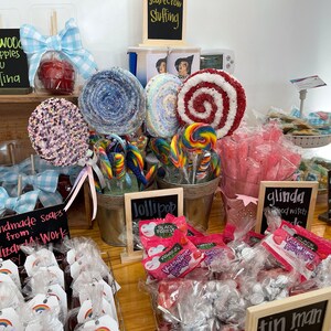 Fake Ribbon Candy Fake Candy Faux Ribbon Candy Candy Tiered Tray Decor ...