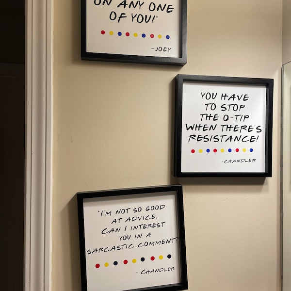 Friends Quote Sign, Friends TV Decor, Pee on You Sign, Joey Tribbiani ...