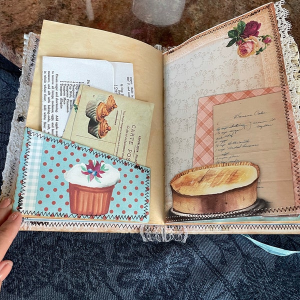 Vintage Cake & Bake Junk Journal Kit, Printable Journal, Junk Journal ...