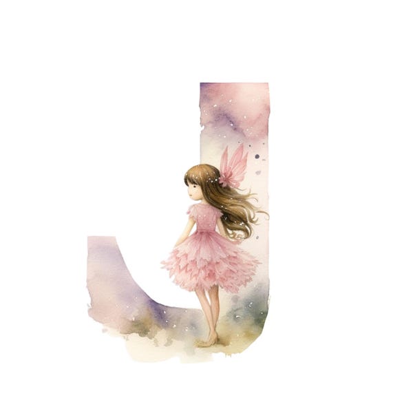 Fairy Alphabet, Transparent Background, High Quality, Clipart, 12x12 ...