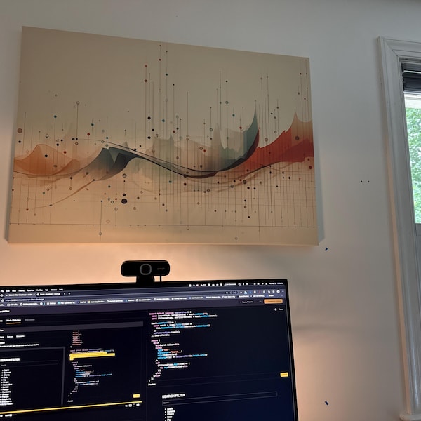 Canvas Wall Art | Calculus in Color | Abstract Math Art Home Decor ...