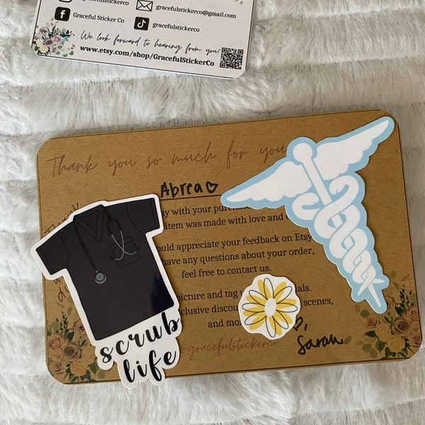 Nurse Sticker Pack - Waterproof RN, LVN, Nurse Practitioner, BSN ...