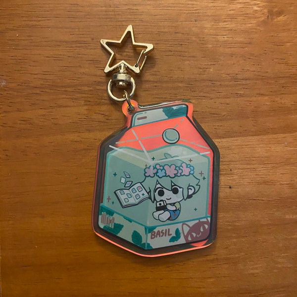 OMORI Charm OMORI Keychain Milk Set | Sunny Charm Aubrey Charm Kel ...