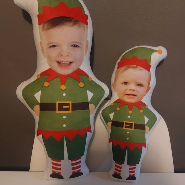 My Face Pillow Custom Personalized Photo Pillow Gift Christmas Elf ...
