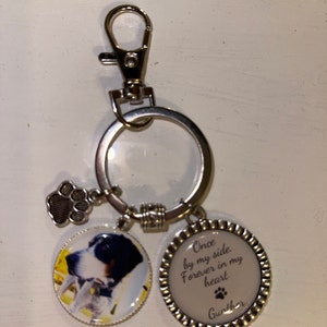 Pet Memorial Keychain Pet Loss Dog or Cat Keychain Key - Etsy
