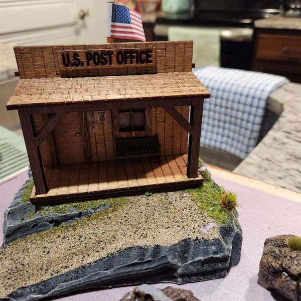 O Scale Western General Store, Deadwood, Old West Miniature Rustic ...
