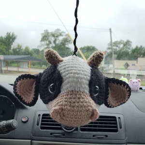 Cow Head Keychain Crochet Pattern 2 Spot Face Pattern Extension PDF ...