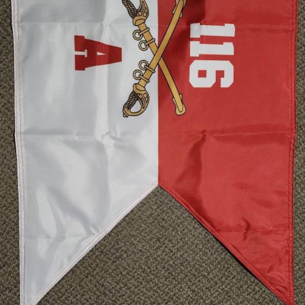Custom Cavalry Guidon | Double Sided | 20"x27" | CAV | Free Shipping - Etsy