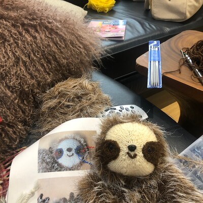 Fleecy Sloth Knitting Pattern PDF - Etsy