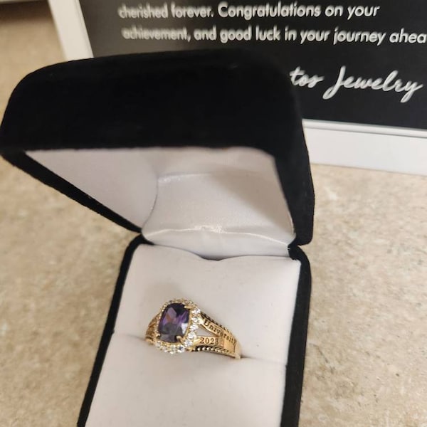 Customized Sterling Silver Women’s High School Class Ring – Style ...