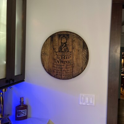 Custom Wedding Anniversary Monogram Autograph Guest Book Bourbon ...