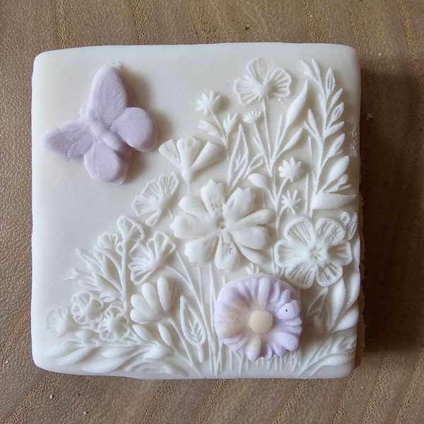 Flower Embosser Acrylic Fondant Stamp, Debosser for Cookies, Cupcakes ...