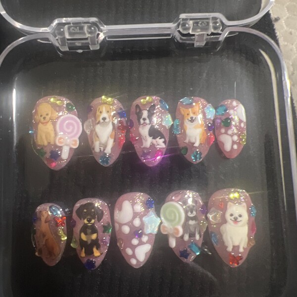 ACOTAR Press on Nails, Velaris Nails, Goth Nails, Halloween Nails ...