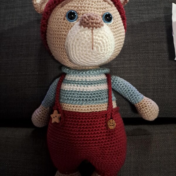 Crochet PATTERN PDF Crochet Cute Vinnie the Pooh / Amigurumi Yellow ...