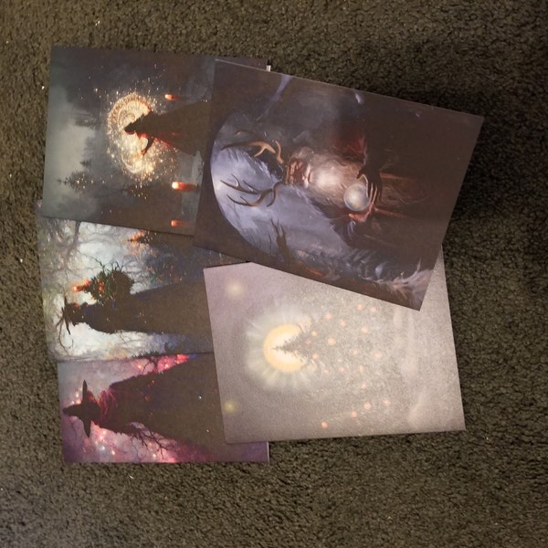 Yule Cards Arctic Fox With Winter Berries Yule Card Pagan Christmas ...