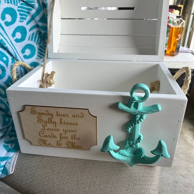 Wedding Card Box Rustic Card Box With Slot Advice Box Wooden Wedding ...