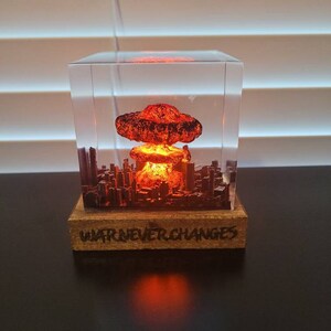 Explosion Bomb Resin Lamp, Atomic Bomb Resin Night Lights, Nuke Lamp ...