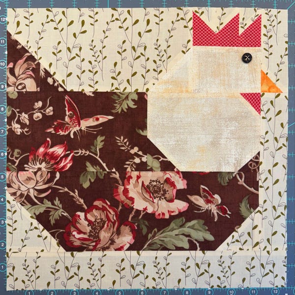 PDF Easter Quilt Pattern - Hen Quilt Pattern / Chicken Quilt Pattern - Etsy