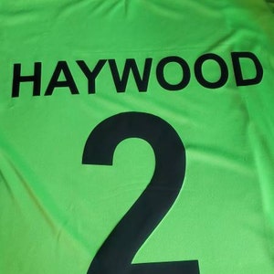 346810 3 Color 3 Layers Twill Letters and Numbers for Jersey, Jacket ...