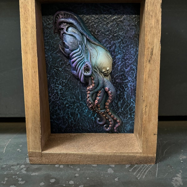 Cthulhu Myth Altar .h.p.lovecraft Handmade Bronze Painted Sculpture - Etsy