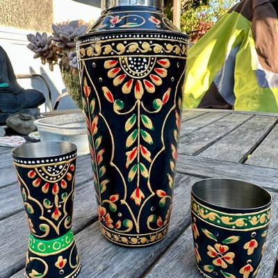 Indian Kettle Hand Painted Tea Kettle : sunshine, Festive Gift, Gift ...