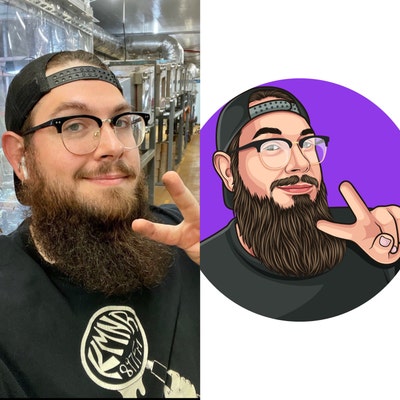 Custom Cartoon Portrait, Avatar , Caricature ,fun Art ,popart ...