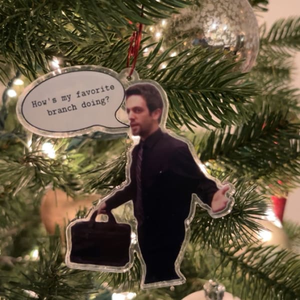 Original Ryan Howard From "the Office" Christmas Ornament, “how’s My ...