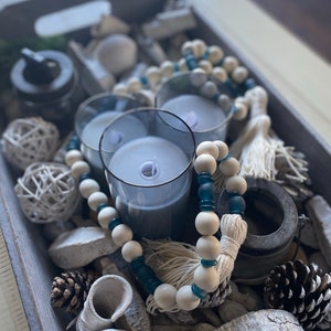 Curtain Tie Backs Aqua Sea Glass Tie Backs Home Accents Coastal Home ...